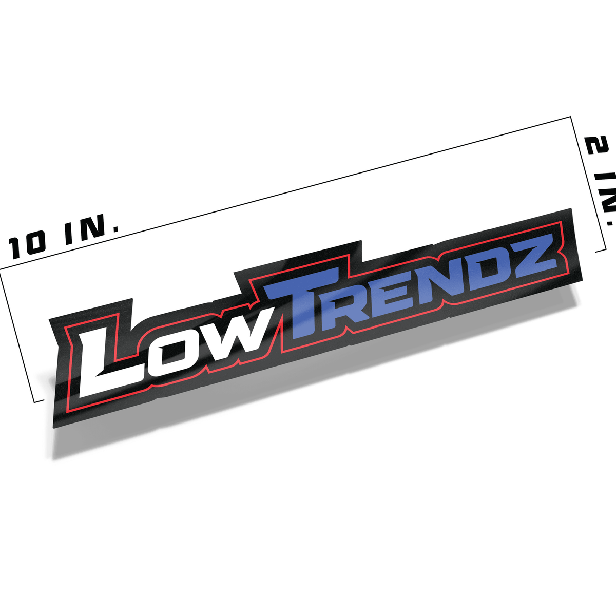 Low Trendz Decal - Red/Blue